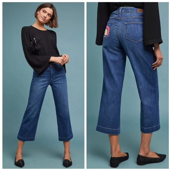Wren + Glory | Jeans | Paige Wren Glory Nellie High Rise Culotte Jeans ...